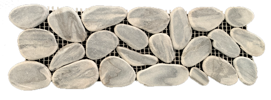 Sliced pebble border tiles- stoneconceptsoz