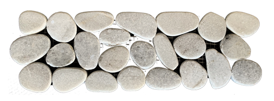 Sliced pebble border tiles- stoneconceptsoz